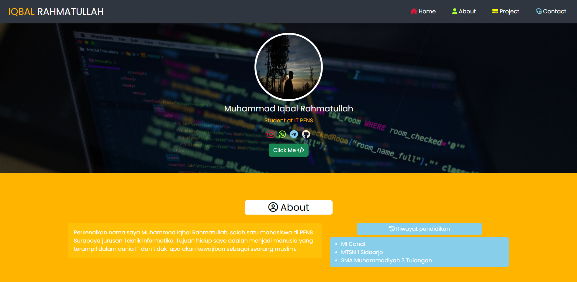 Web Portofolio - Muhammad Iqbal Rahmatullah