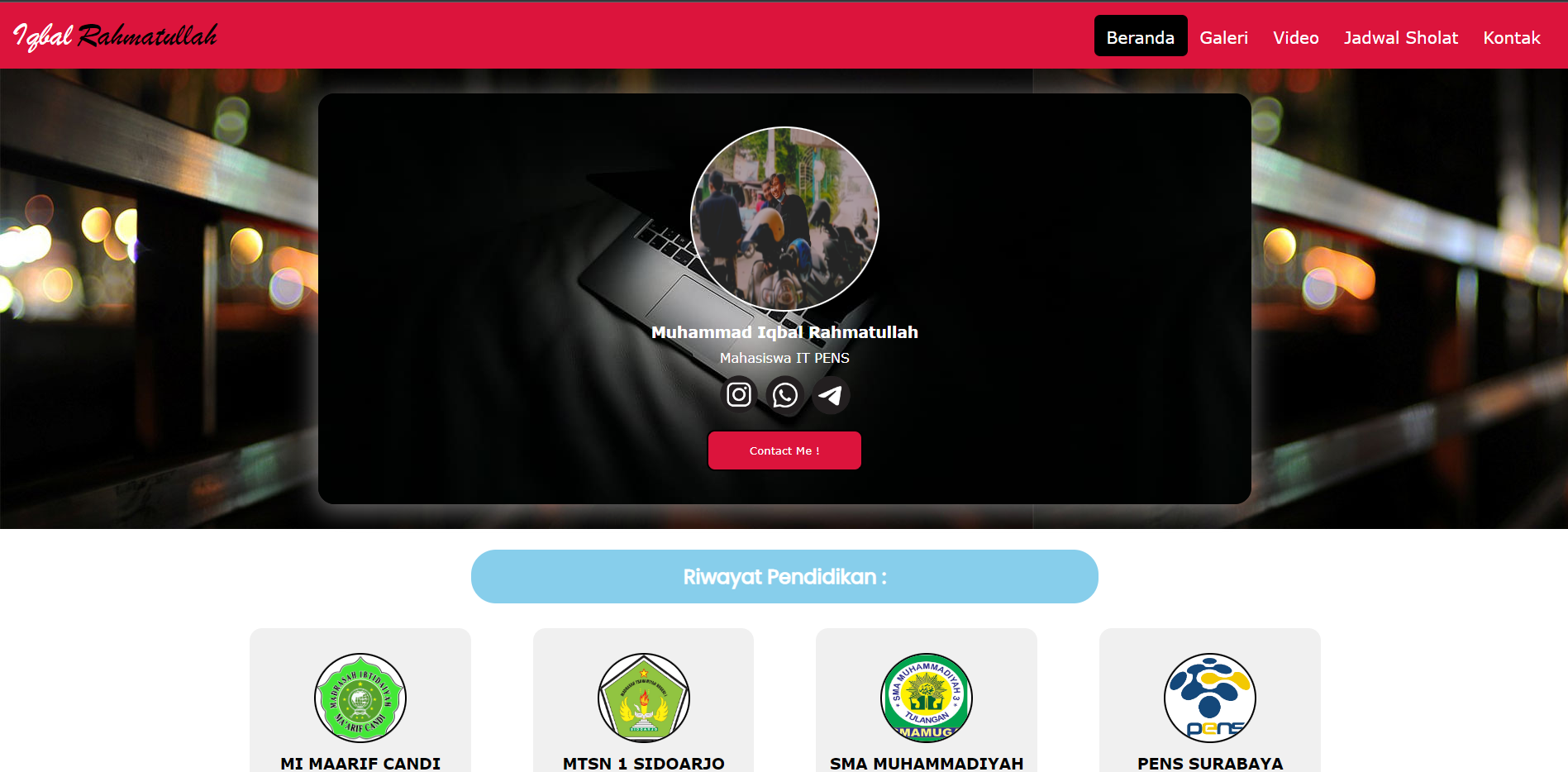 Web Portofolio - Muhammad Iqbal Rahmatullah